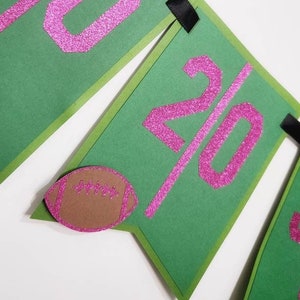 Pink Football Party Decor Pink Football Party Banner Women's Football ...