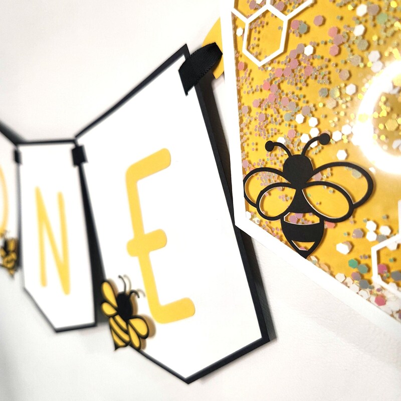 Bee First Birthday Banner - Etsy
