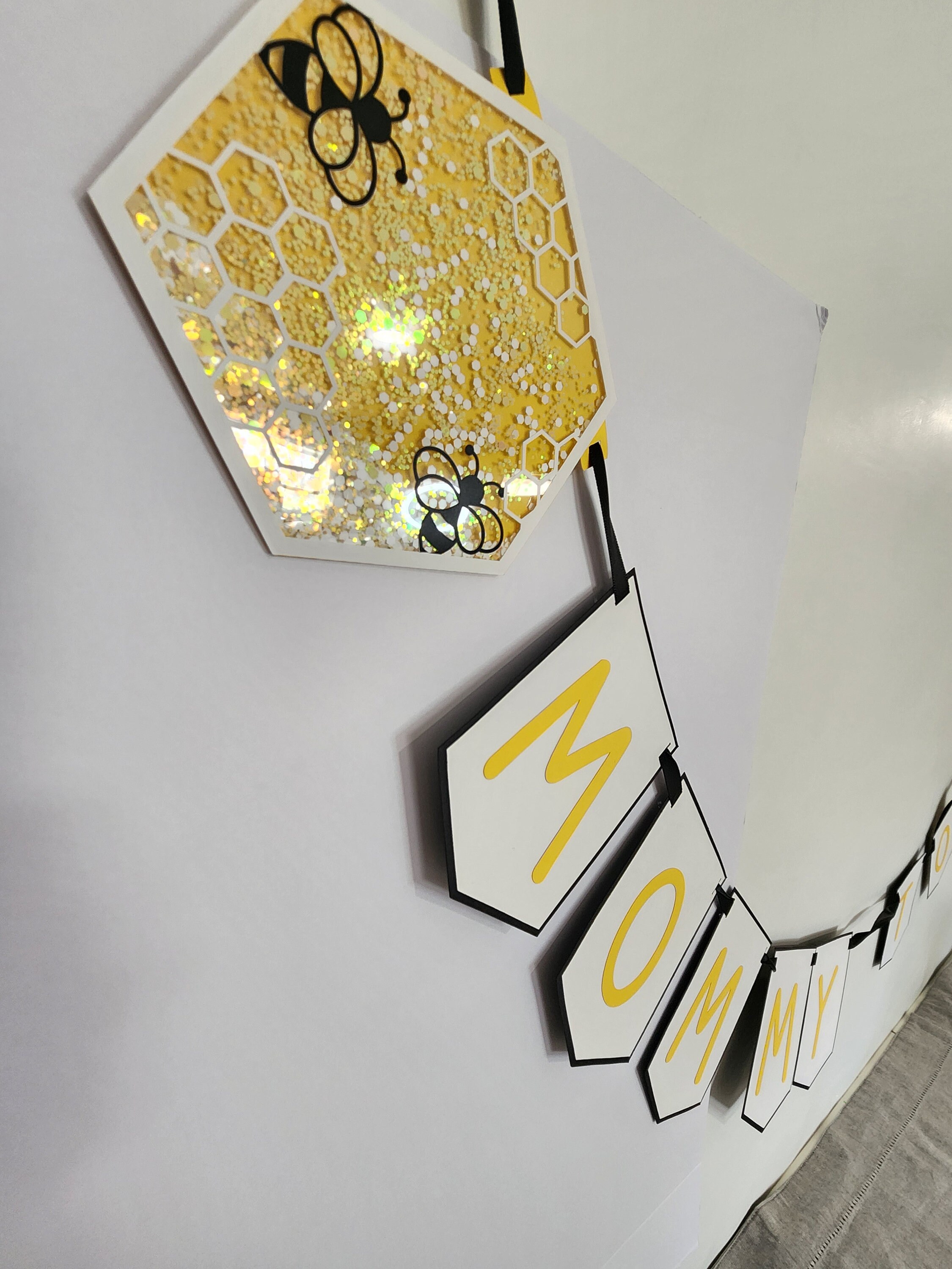 Mommy to Bee Baby Shower Banner Mama to Bee as Sweet as Can Bee Baby ...