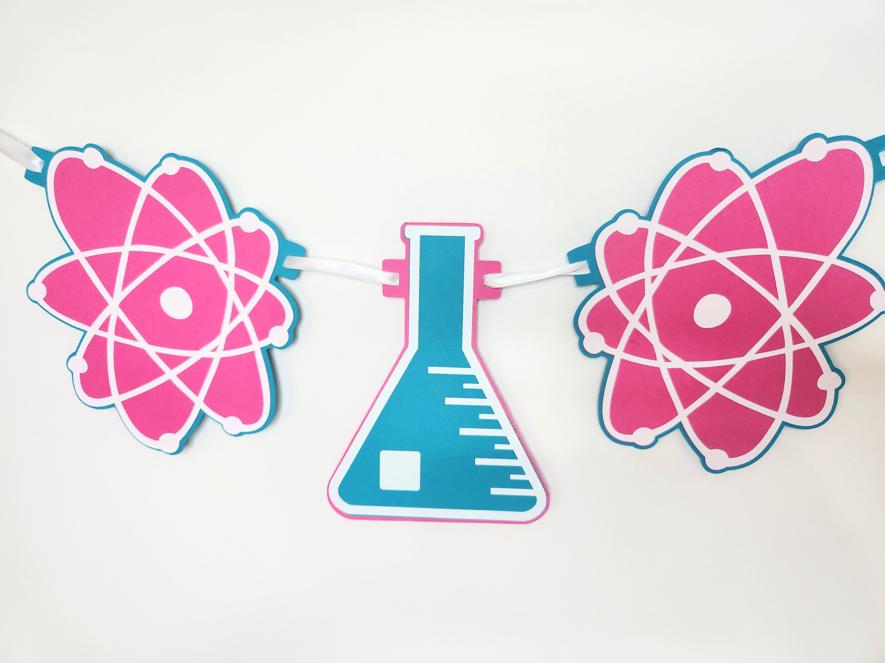 Science Birthday Garland Science Birthday Banner Science Mad Scientist ...