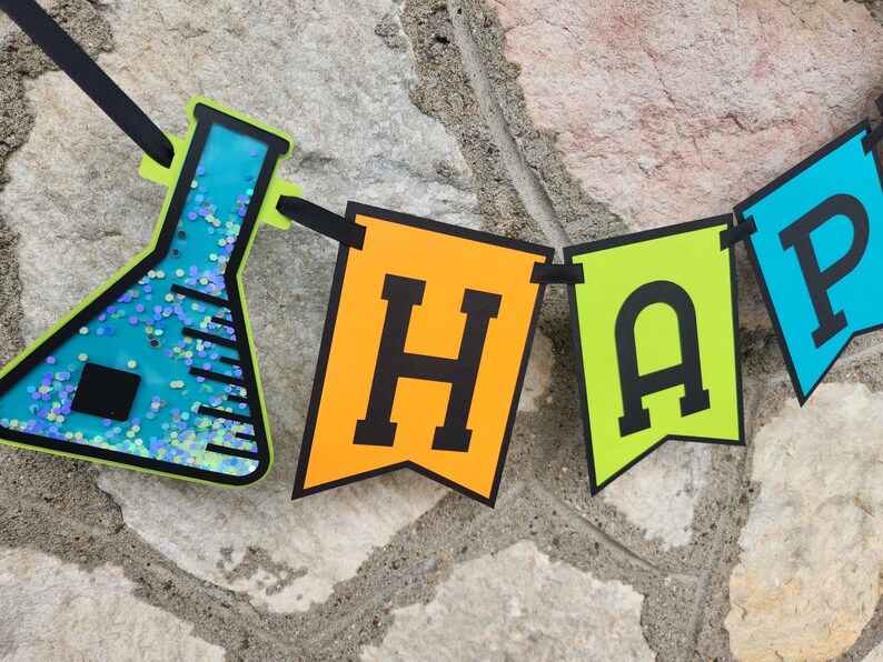 Mad Science Birthday Party - Science Birthday Banner - Scientist ...