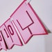Pink Football Birthday Banner Girl Football Birthday Decor Girl First ...