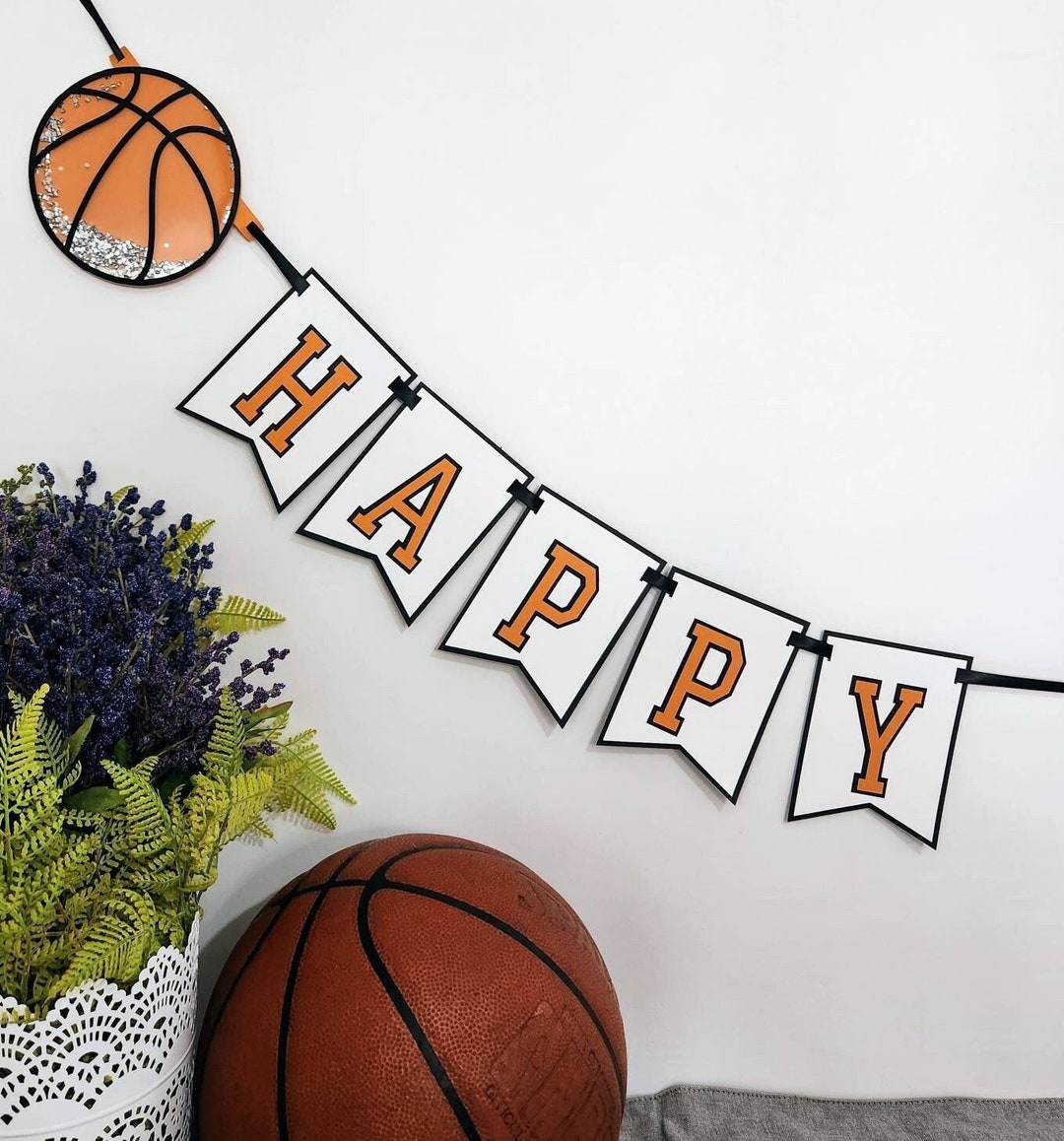 Basketball Birthday Banner Born 2 Ball Birthday Banner - Etsy