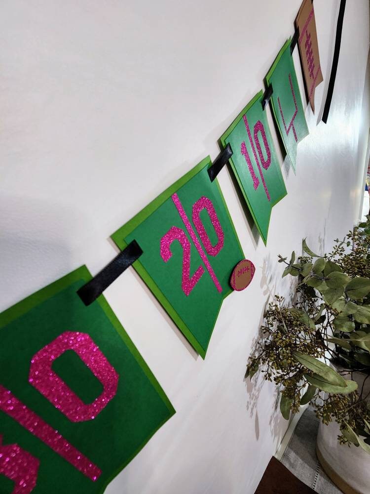 Pink Football Party Decor Pink Football Party Banner Women's Football ...