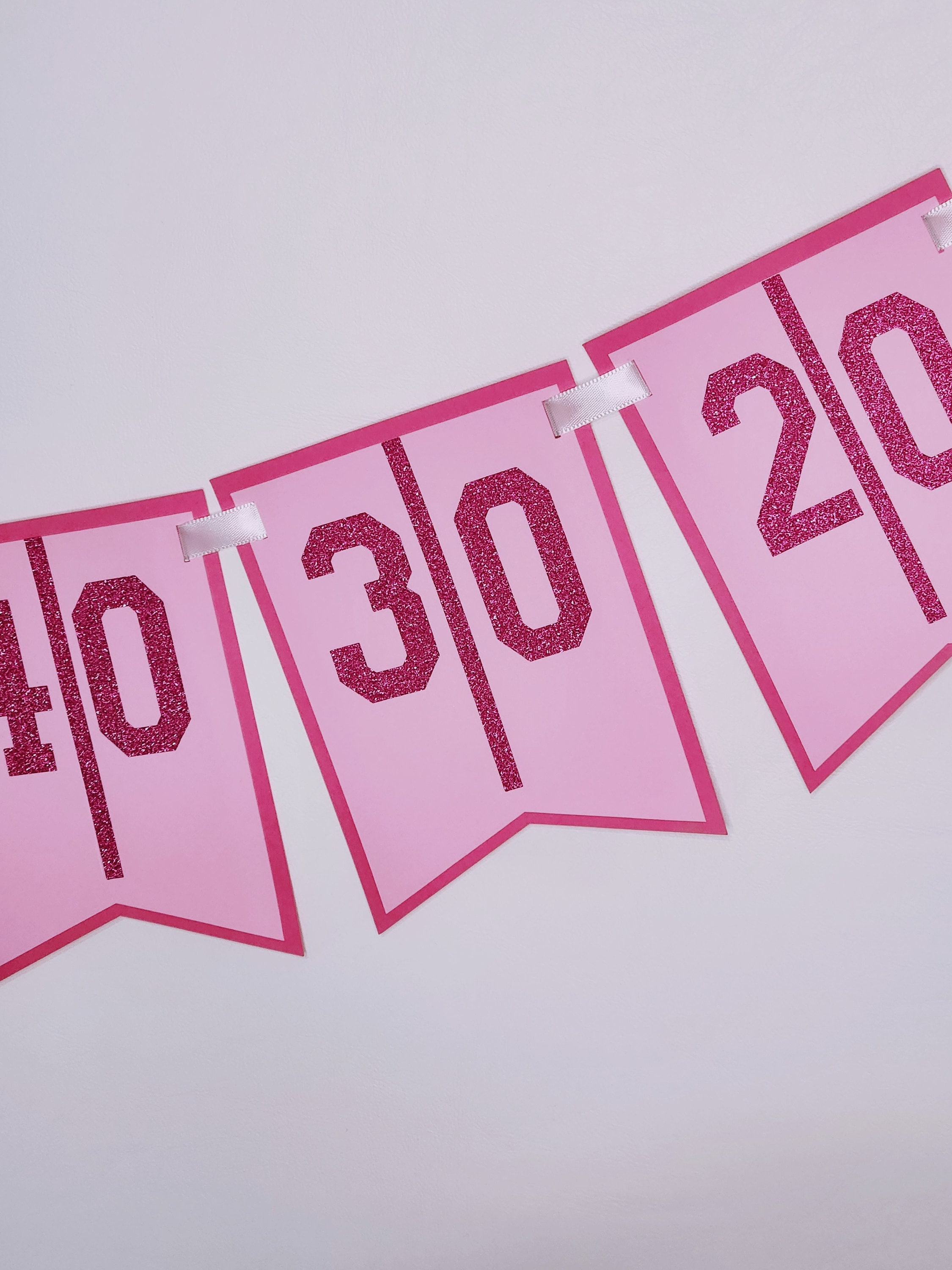 Pink Football Birthday Banner Girl Football Birthday Decor - Etsy