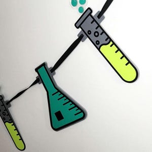 Science Birthday Garland Science Birthday Banner Science Mad Scientist ...