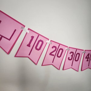 Pink Football Birthday Banner Girl Football Birthday Decor Girl First ...