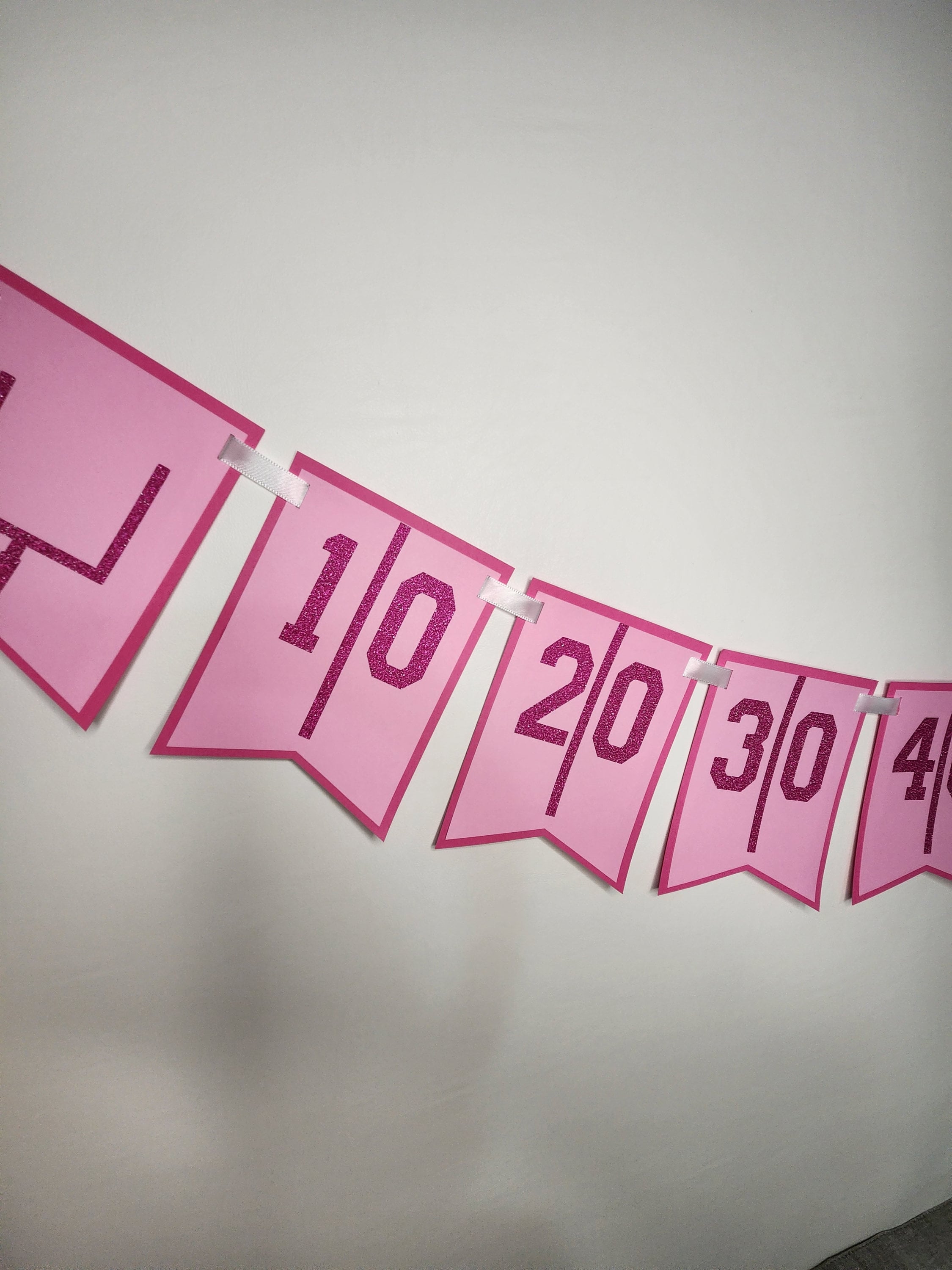 Pink Football Birthday Banner Girl Football Birthday Decor - Etsy