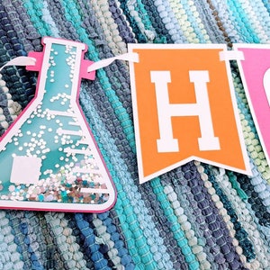 Science Birthday Banner - Scientist Birthday Banner - Chemistry ...