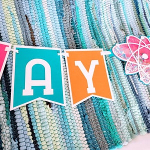 Science Birthday Banner - Scientist Birthday Banner - Chemistry ...