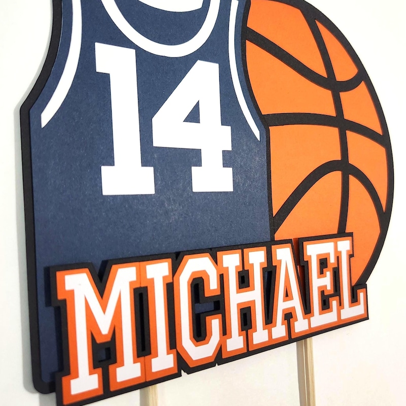 Basketball Cake Topper - Etsy