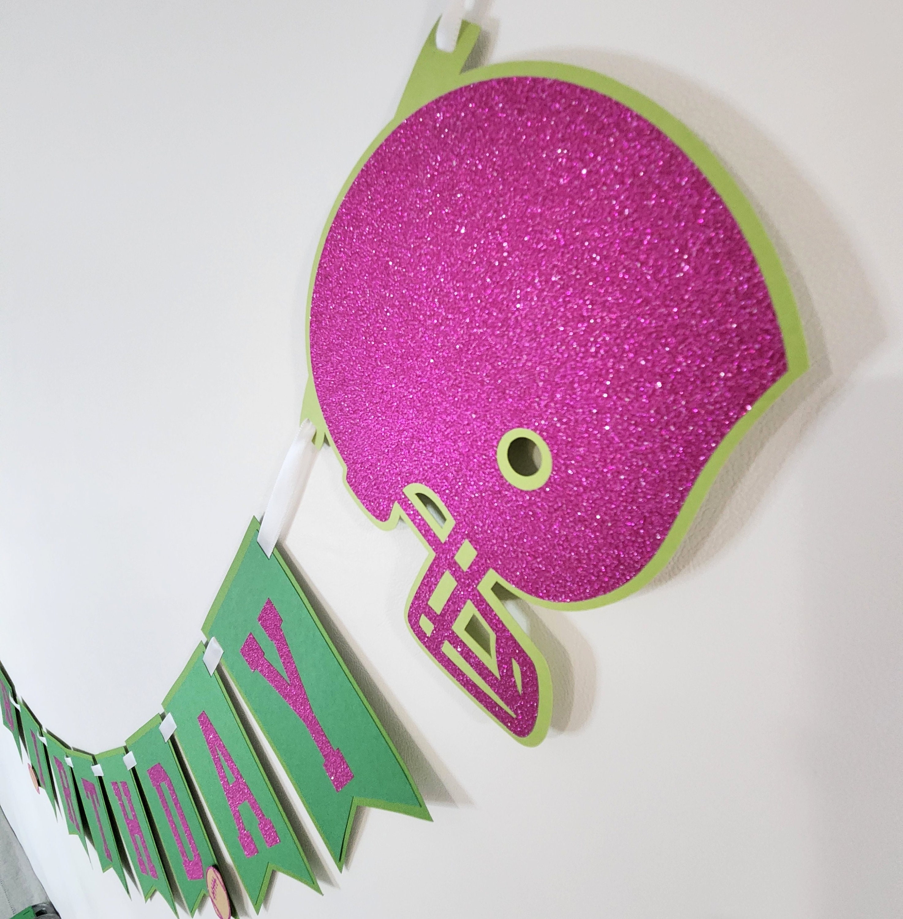 Football Birthday Banner Girl Pink Football Banner Pink First Football ...