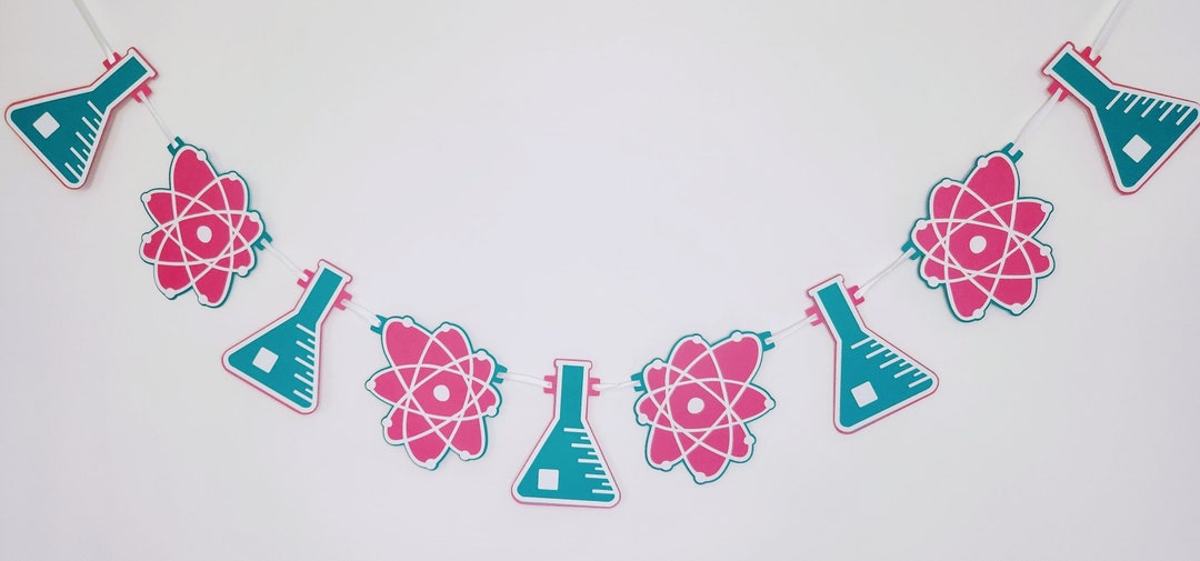 Science Birthday Garland Science Birthday Banner Science Mad Scientist ...