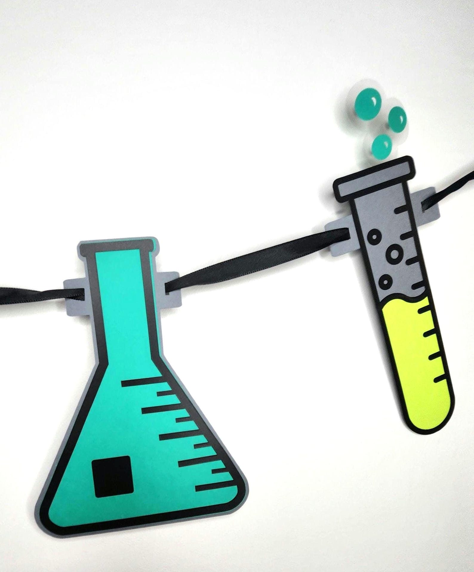 Science Birthday Garland Science Birthday Banner Science Mad Scientist ...