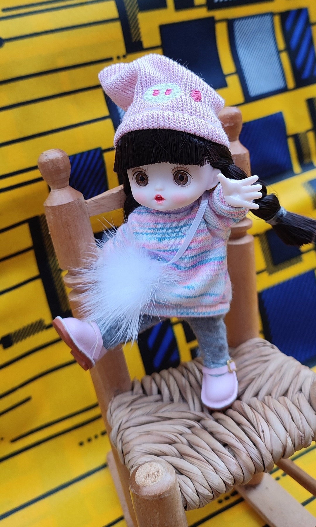 Ob11 Doll Full Set, Head, Body, With Clothes and Shoes, Handmade Make ...