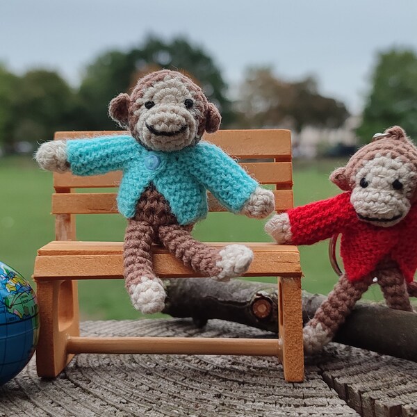 Tiny Crochet Monkey - Etsy