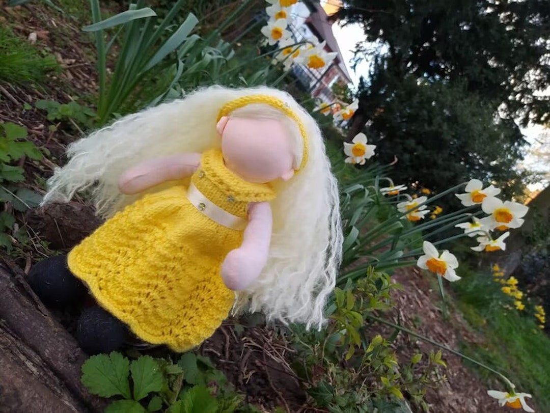 OOAK Rag Doll, Faceless Doll, Blonde Doll, Handmade Doll, Collectible ...