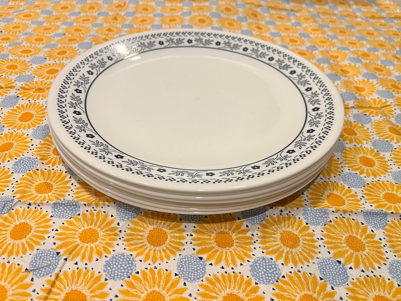 11 Piece Set Vintage Corelle 1983 Summer Impressions Blueberry Pattern ...
