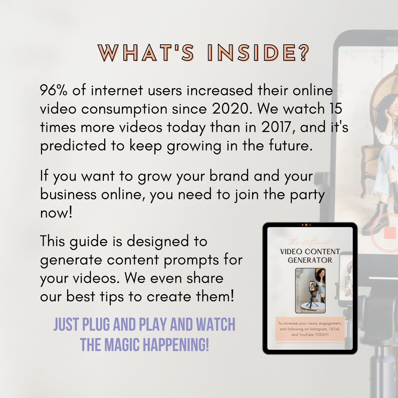 Video Content Generator + Free Ebook | Video Prompts for Content ...