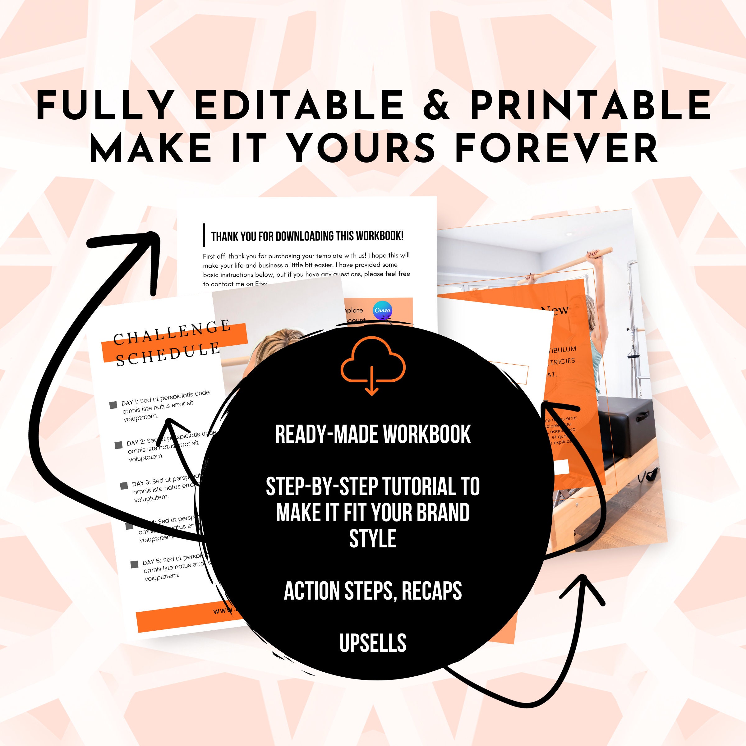 Challenge Workbook for Coaching Business Printable, US Letter Size ...