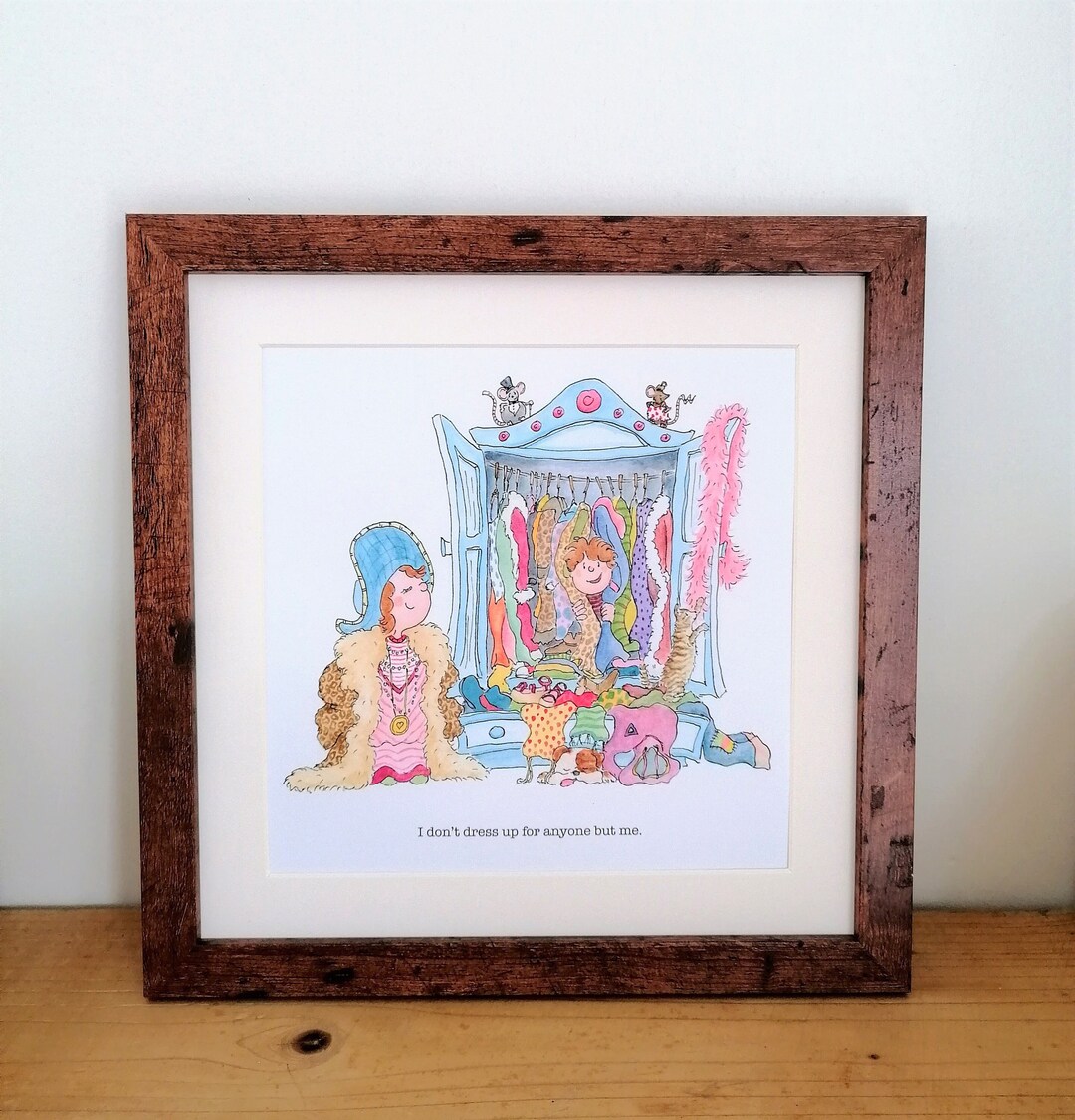 Dressing up - Children's Illustration - Illustration Art Print - Kids ...