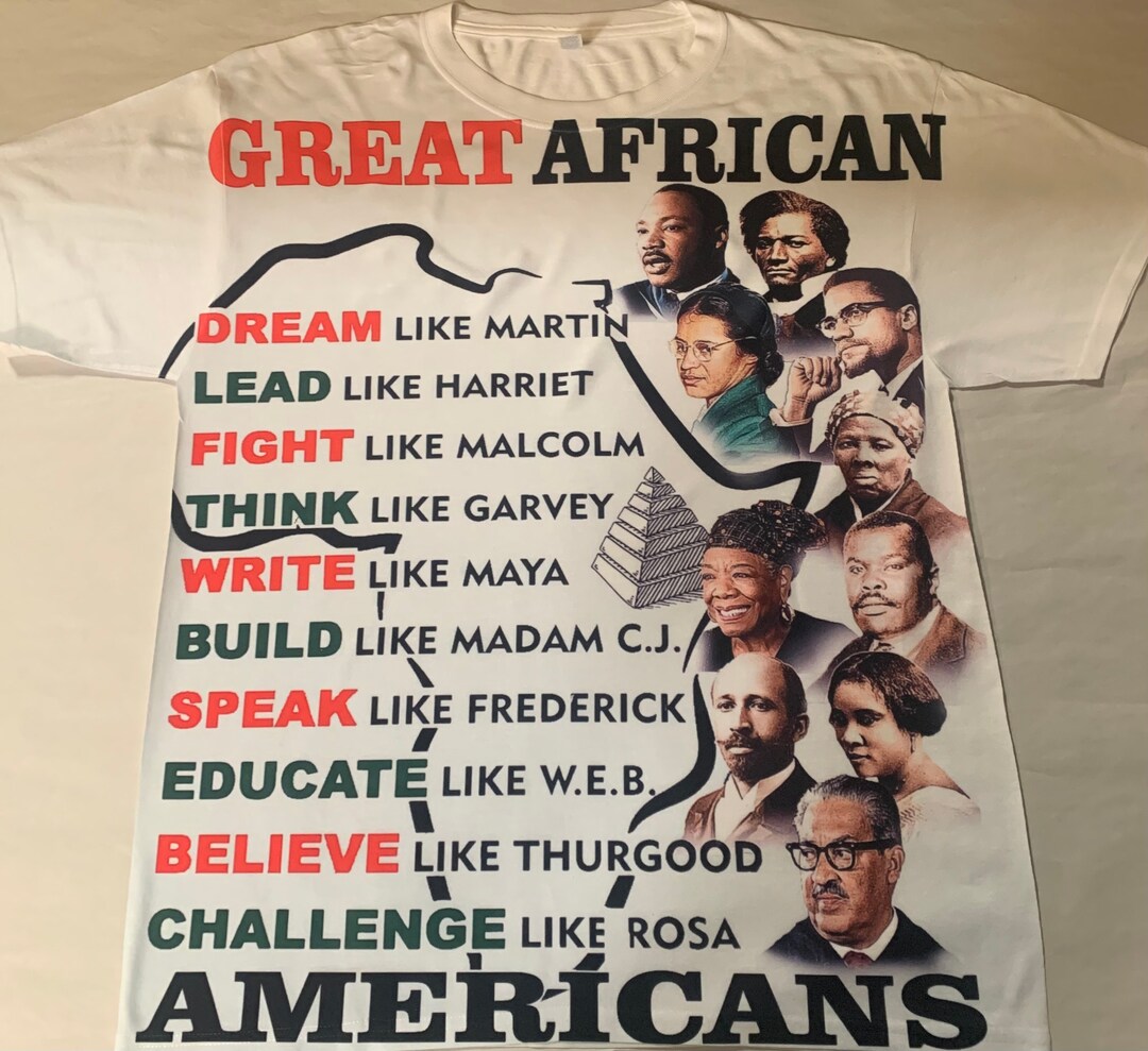 African American Shirt Rosa Parks Maya Angelou Martin Luther King ...