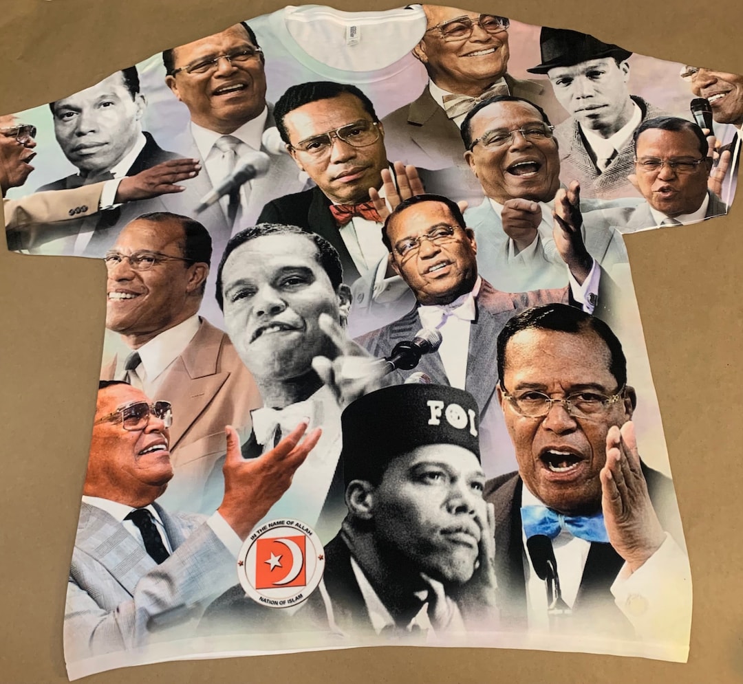 Minister Louis Farrakhan Collage Shirt Black History Month Martin ...