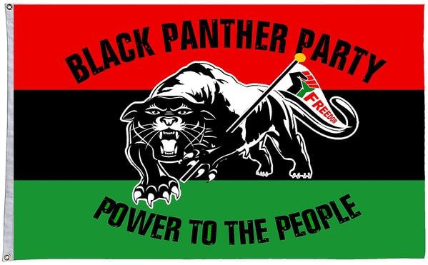 Black Panther Party FLAG 3X5 Feet Malcolm X Angela Davis Huey P. Newton ...