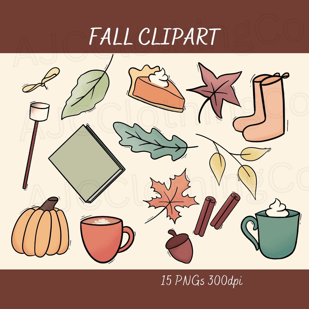 Fall Clipart, Autumn Design, Autumn Leaves, Thanksgiving, Leaves ...