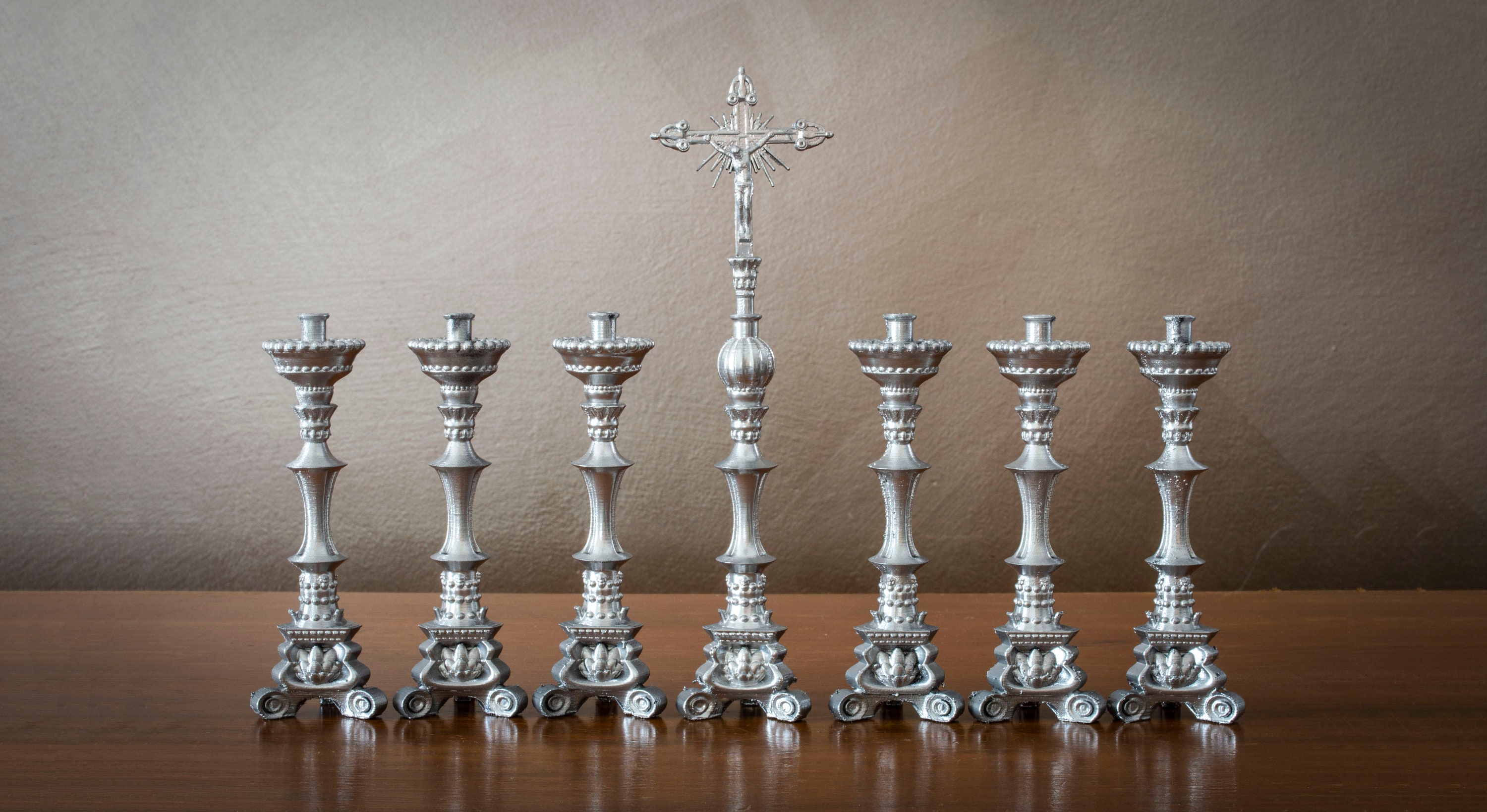 Silver Altar Candlesticks