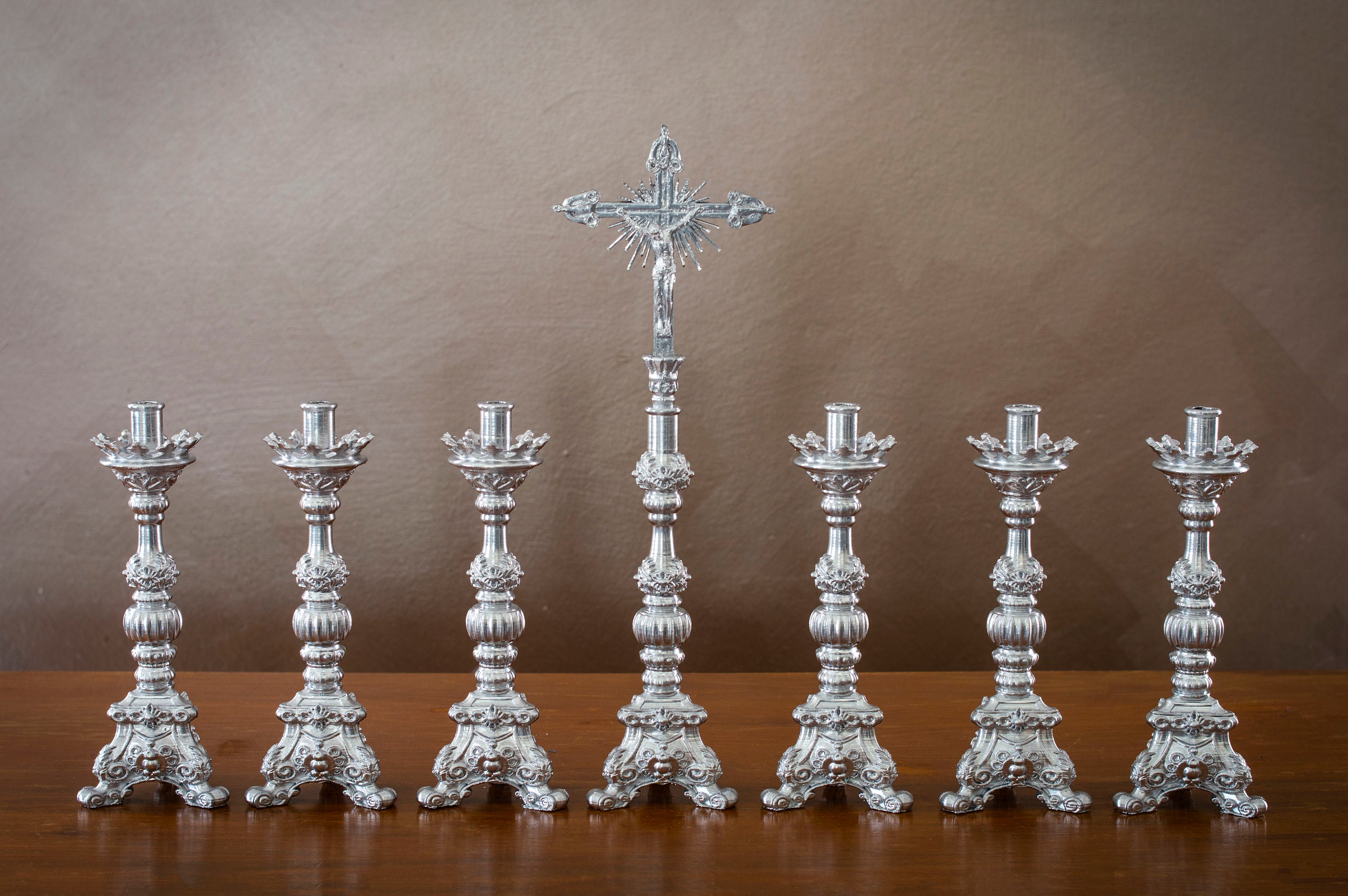 Silver Altar Candlesticks