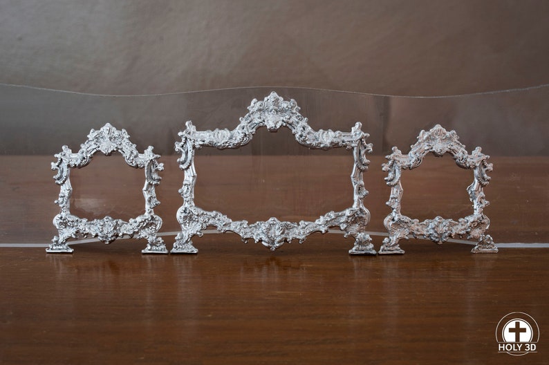 Holy Frames Set, Gold Frames ,silver Frames, Miniature Churches, Holy ...
