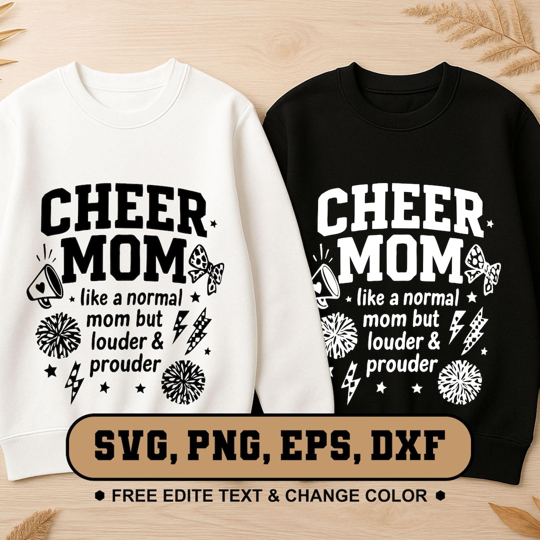 Cheerleading SVG Template: Cheer Team Shirt Design (digital Download ...