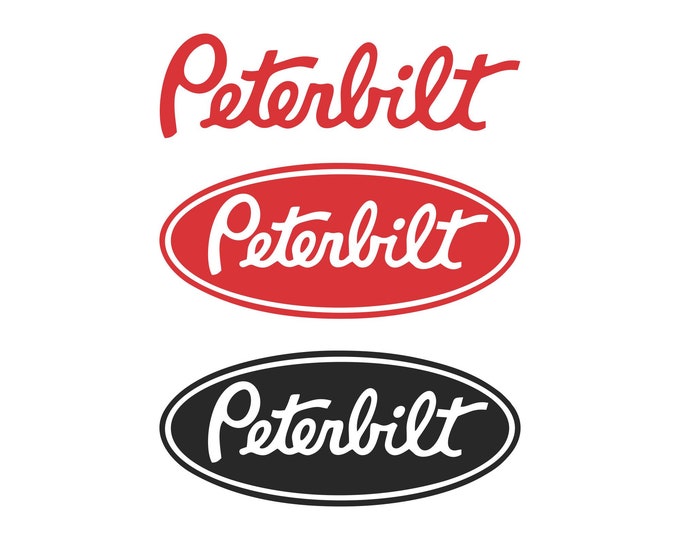 Peterbilt - Semi - Logo - Download - Cut File, Digital, - Dxf, Svg, Png ...