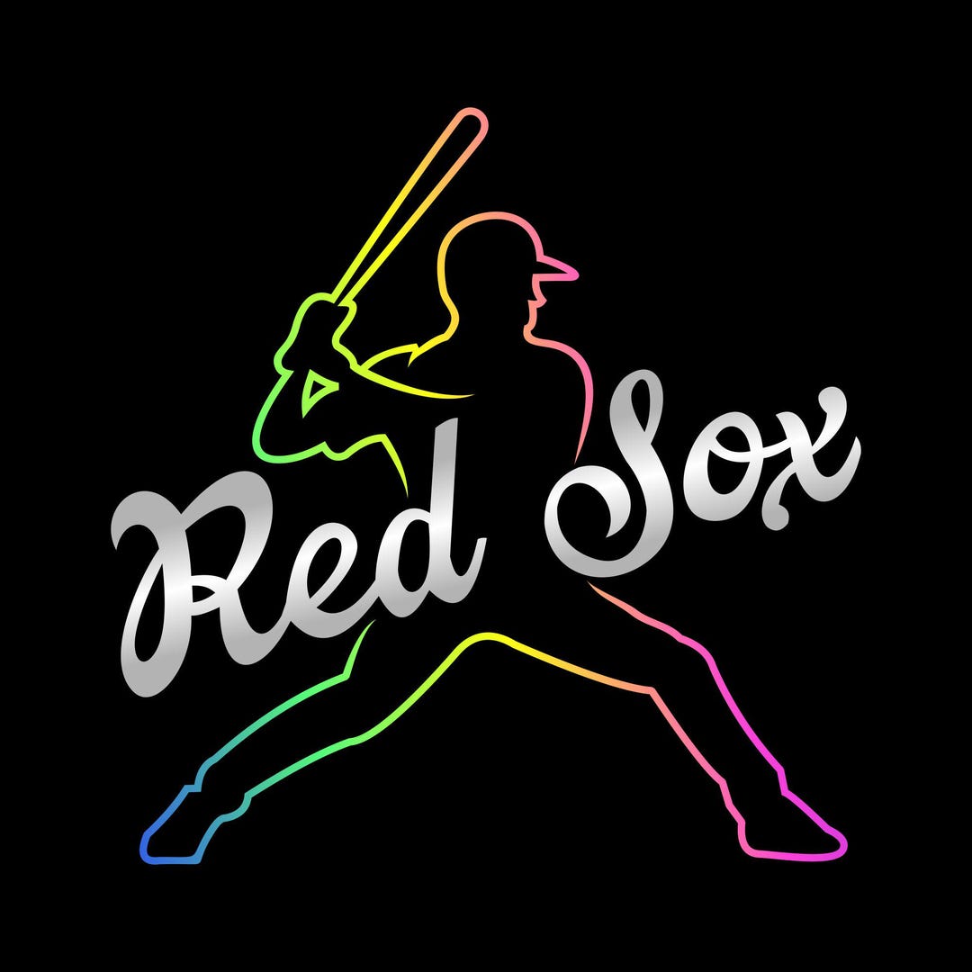 Neon Boston Red Sox Svg, Baseball Svg, Boston Red Sox Baseball, Instant ...