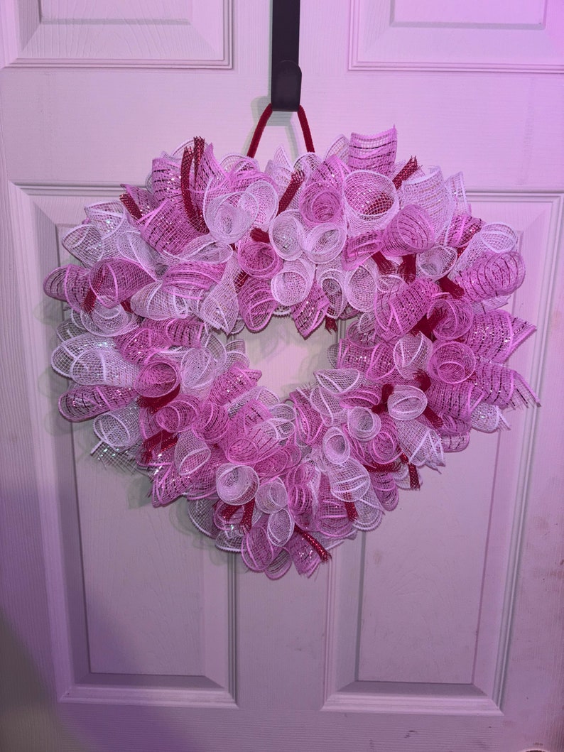 Heart Mesh Wresth - Etsy