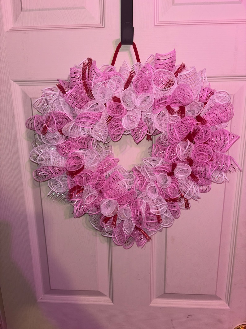 Heart Mesh Wresth - Etsy