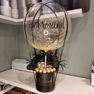 Personalised Hot Air Balloon. EMPTY BOX to Fill Your Own - Etsy UK