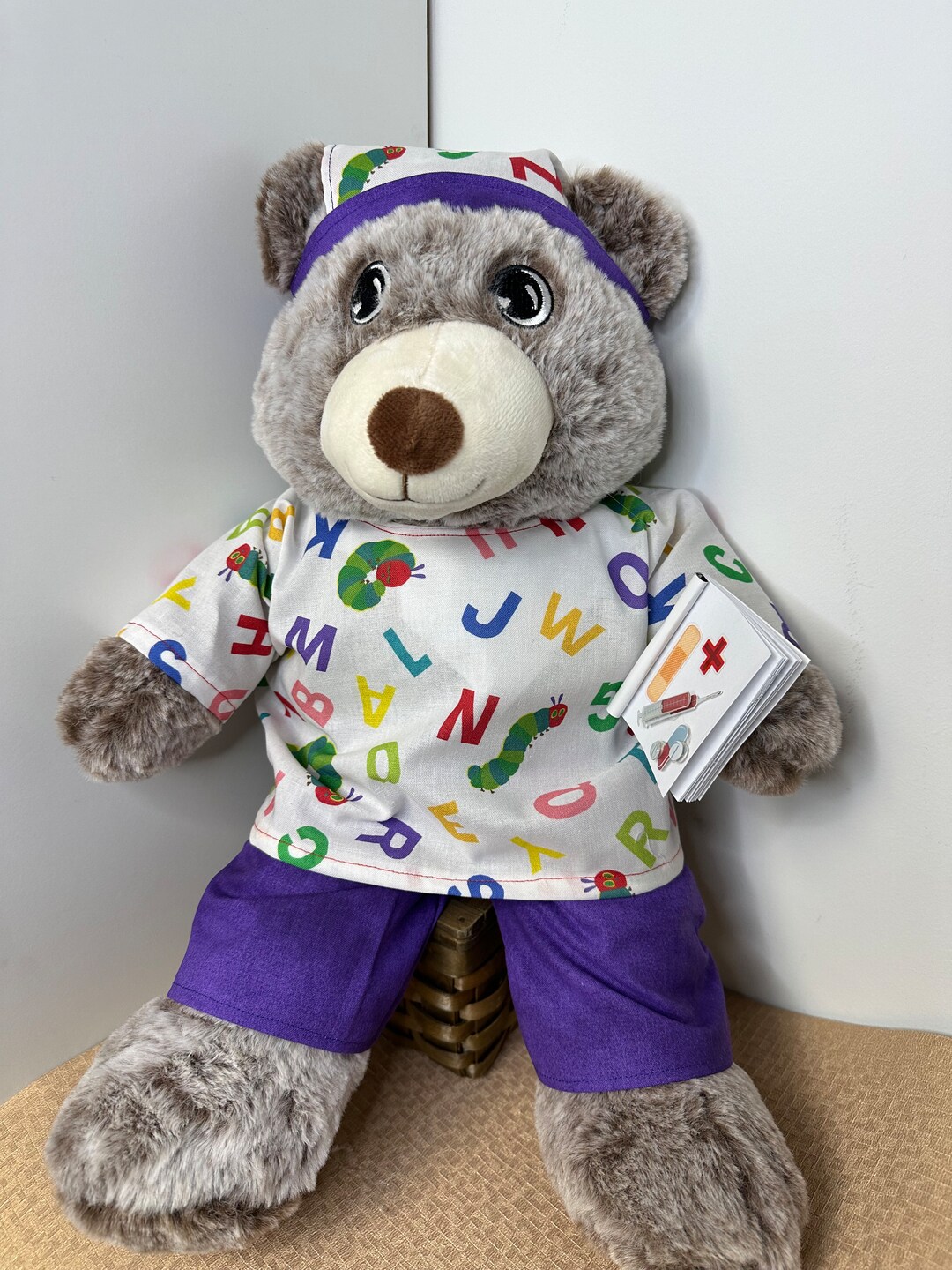 Nurse Teddy Bear , Teddy Bear in a Scrub , Nurse Graduation Gift ...