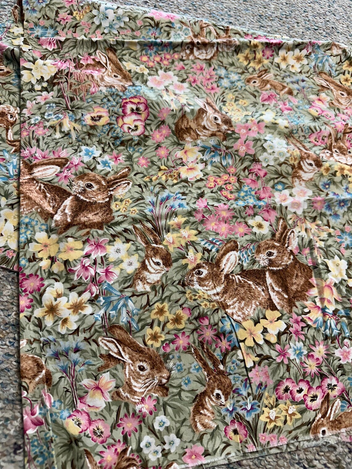 Vintage Easter Fabric , Easter Fabric , Easter Cotton Fabric - Etsy
