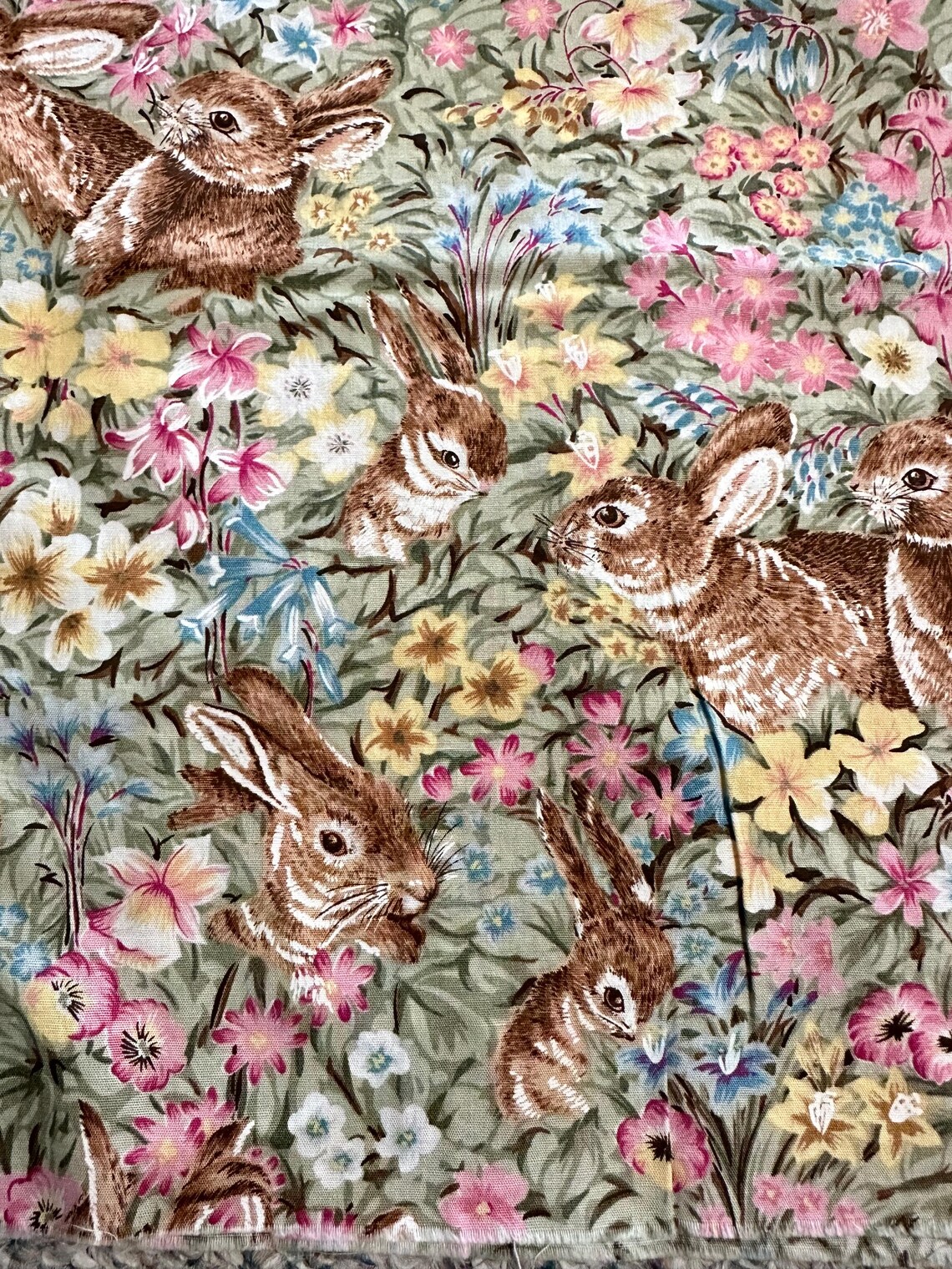 Vintage Easter Fabric , Easter Fabric , Easter Cotton Fabric - Etsy