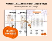 Halloween Word Search Bundle Digital Word Search Game - Etsy
