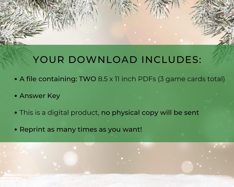 Christmas Printable Reindeer Fact or Fiction Party Game, Family ...