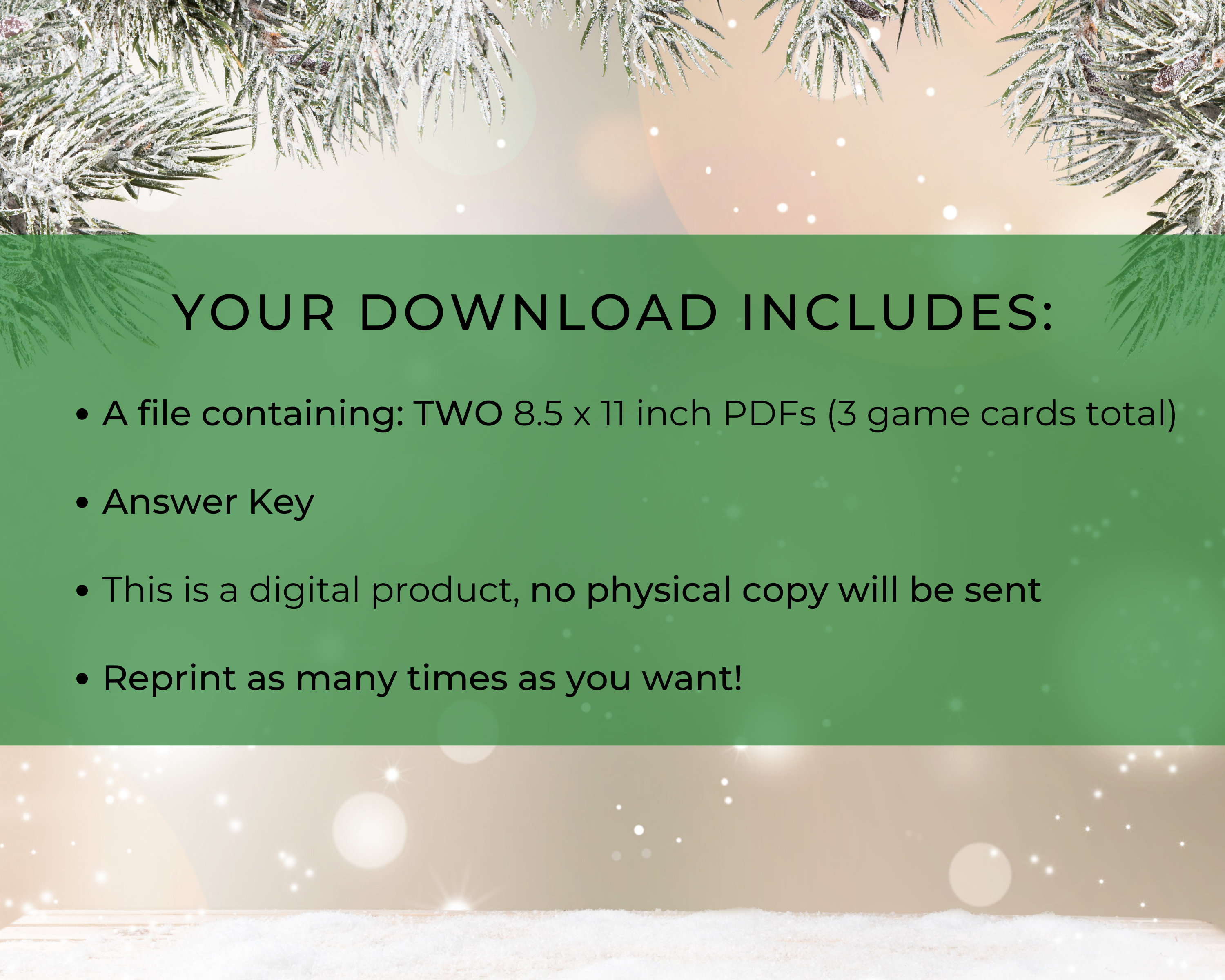 Christmas Printable Reindeer Fact or Fiction Party Game, Family ...