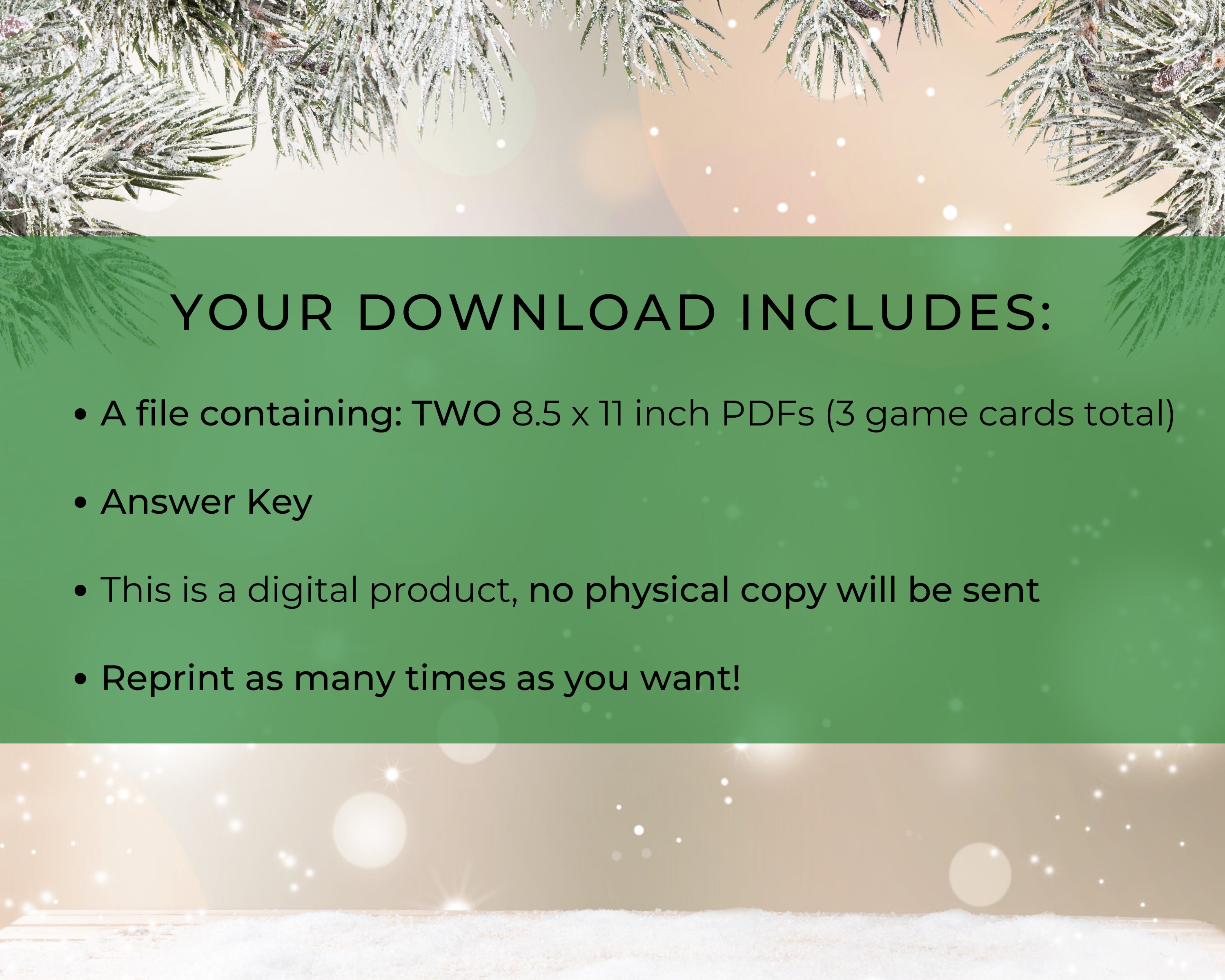 Christmas Riddles Printable Party Game, Family Christmas Game PDF ...