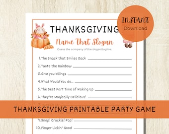 Turkey Trivia Thanksgiving Printable Party Game, Thanksgiving Trivia ...
