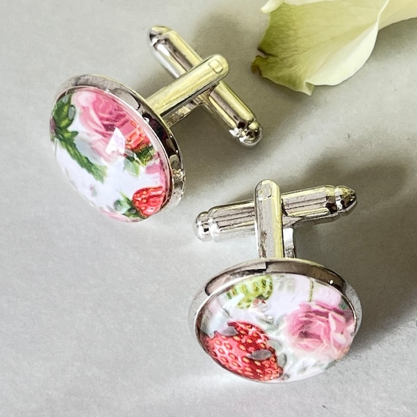 Flower Cufflinks - Etsy UK