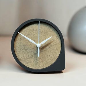 Wooden Desktop Minimalist Clock, Wooden Desktop Bohemian Clock, Desktop ...