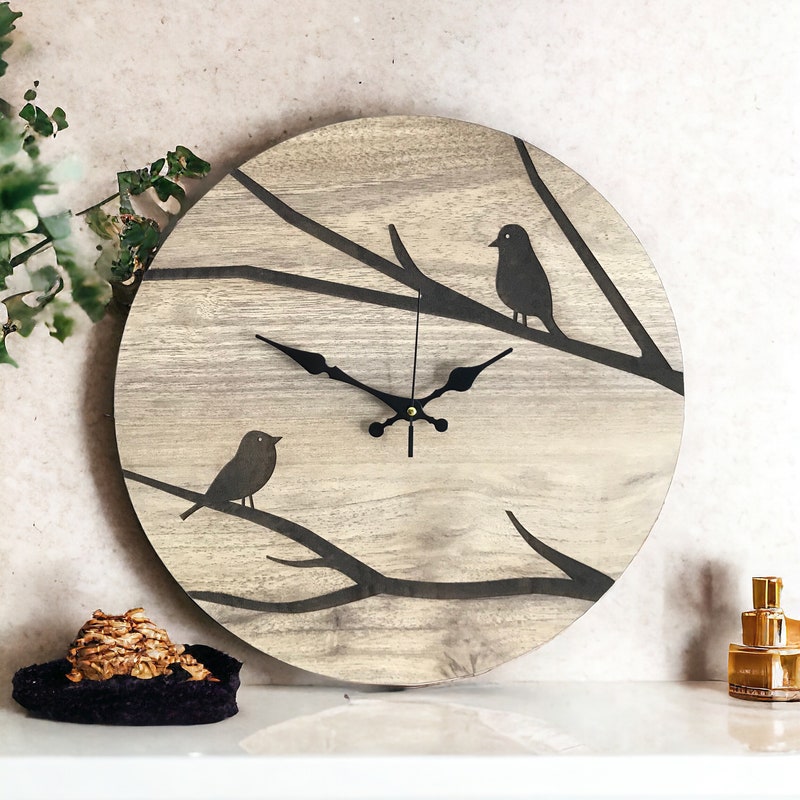 Birds Wall Clock - Etsy