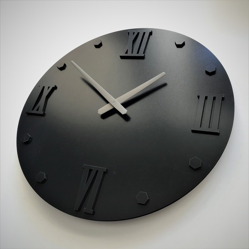 Minimalist Oak Wood Wall Clock: Modern Gear Design - Etsy